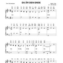 Du är den ende (piano) | NotPoolen.com